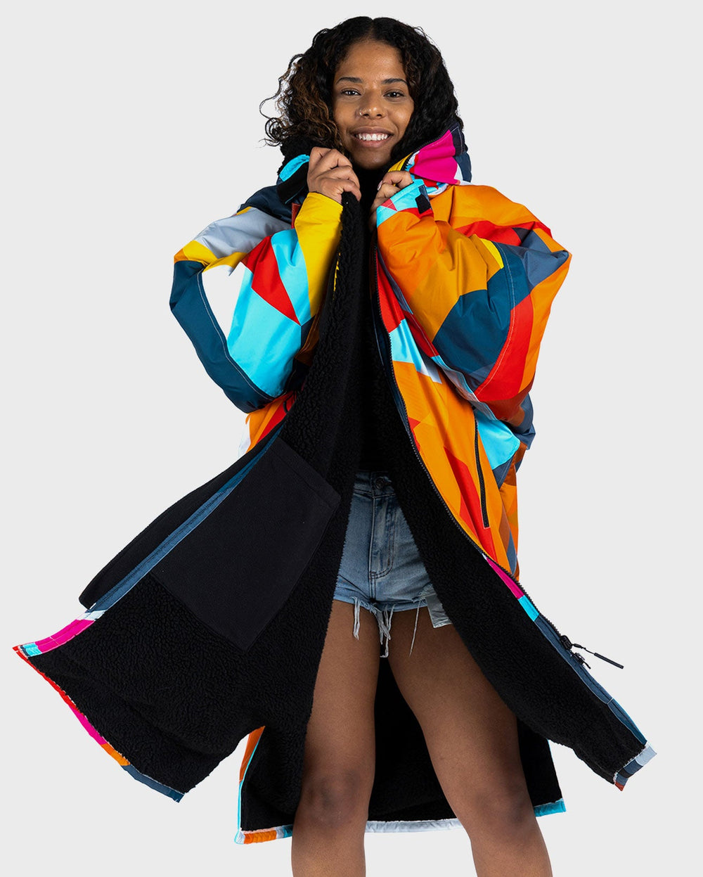 Abstract Long Sleeve Adult Changing Robe | Dryrobe® – Dryrobe® USA