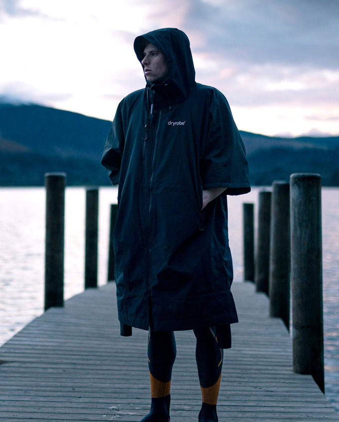 Black Lite Changing Robe | Dryrobe® – dryrobe USA
